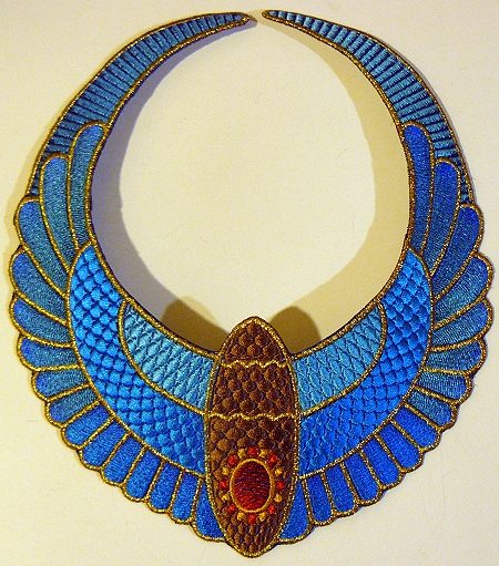 Ancient Egypt Necklace - Advanced Embroidery Designs Ancient Egypt Necklace - Advanced Embroidery Designs