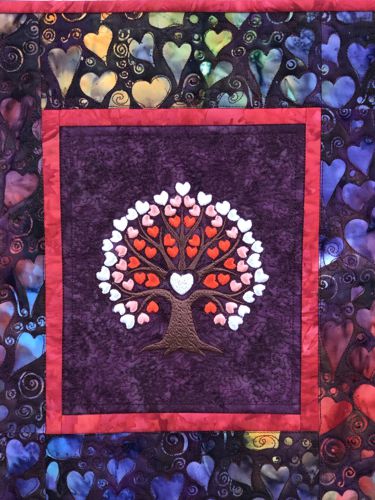 Night in a Summer Forest Wall Quilt with embroidery - Advanced ...